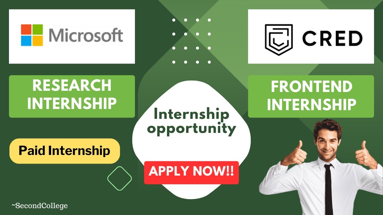 Microsoft Update | Research Internship 2023 | OFF CAMPUS || Cred ...
