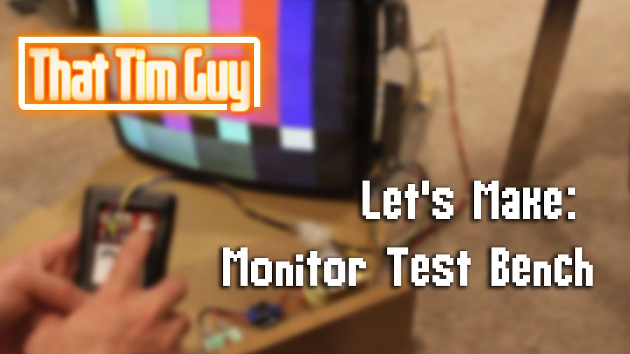 Let's Make: Monitor Test Bench - YouTube