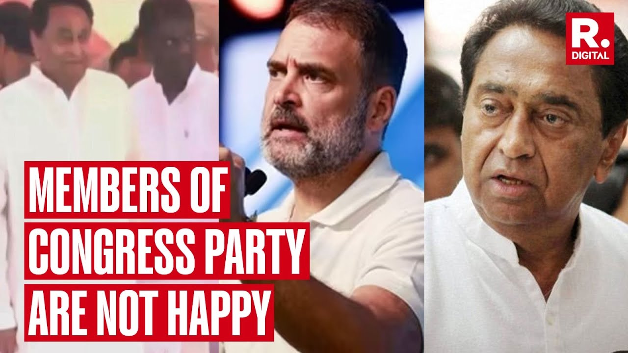 Angry Congress Workers Stage Protest Outside Kamal Nath's Residence ...