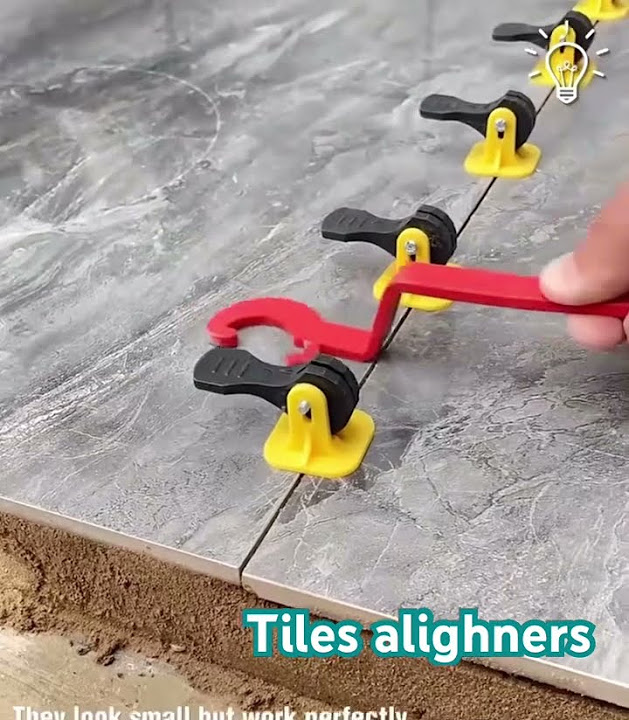 Achieve a proper tile alignment with these tile alignment clips. #clips #alignment # ...