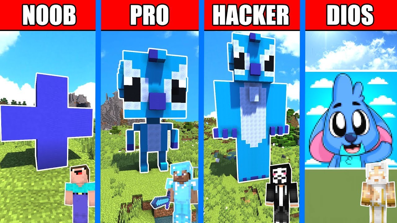 MINECRAFT: FLEXVEGA NOOB vs PRO vs HACKER vs DIOS 🦝🦡 - YouTube