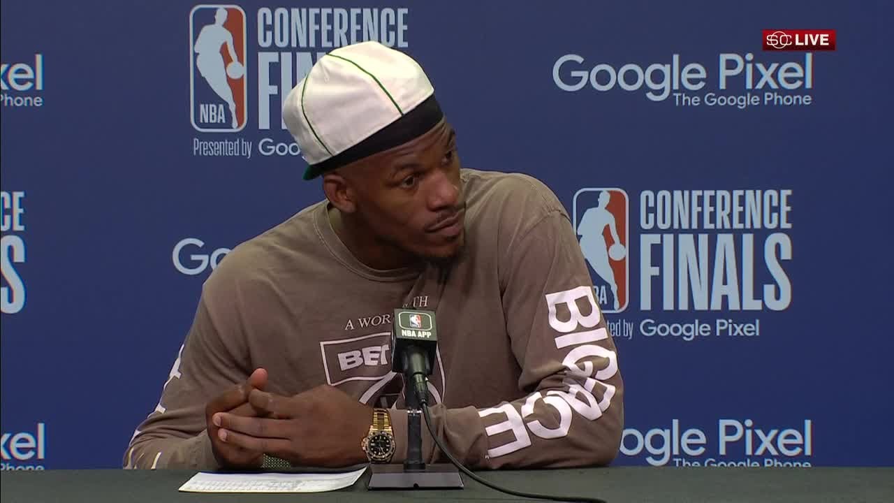 Jimmy Butler's reaction to losing Game 6 vs. Celtics: Basketball at it ...