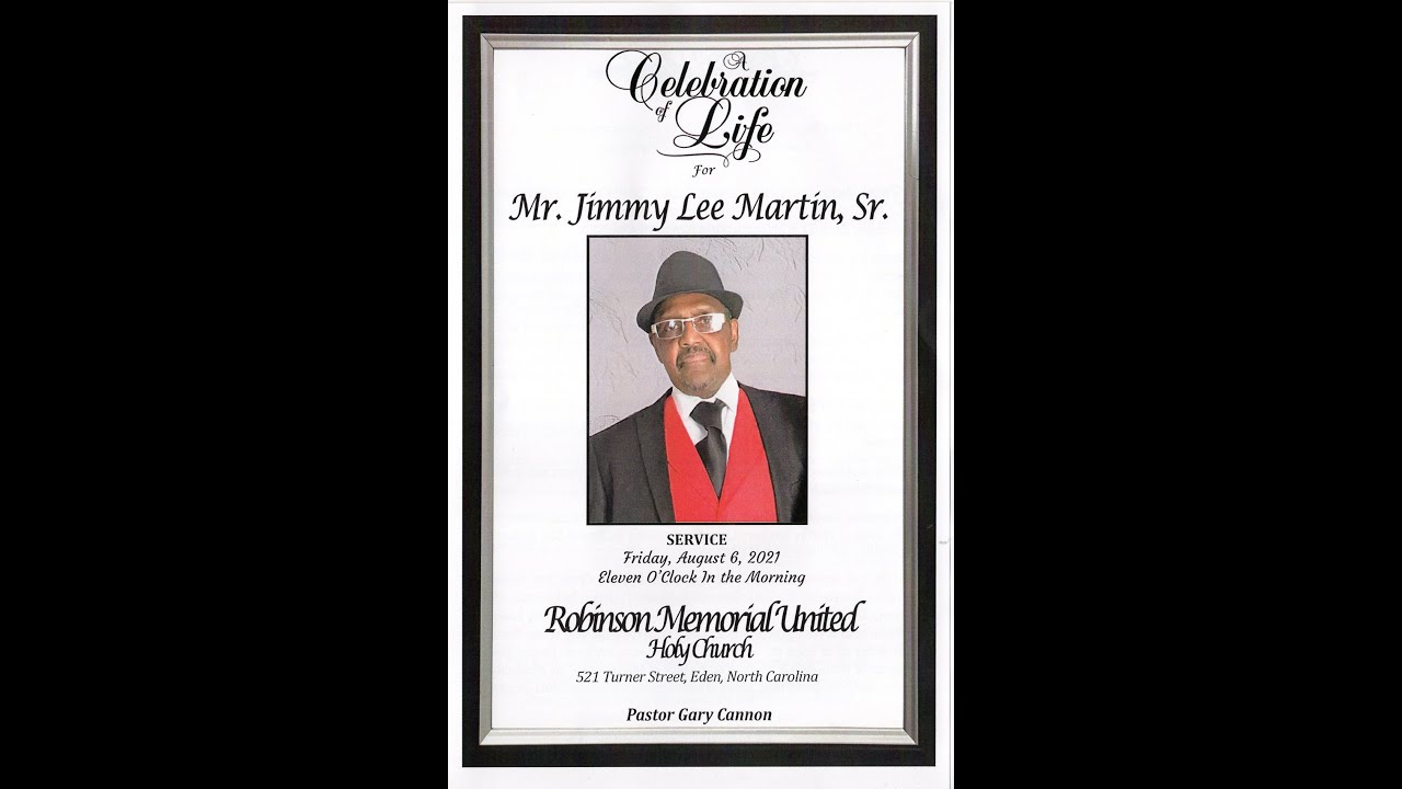 Mr. Jimmy Lee Martin, Sr. - YouTube