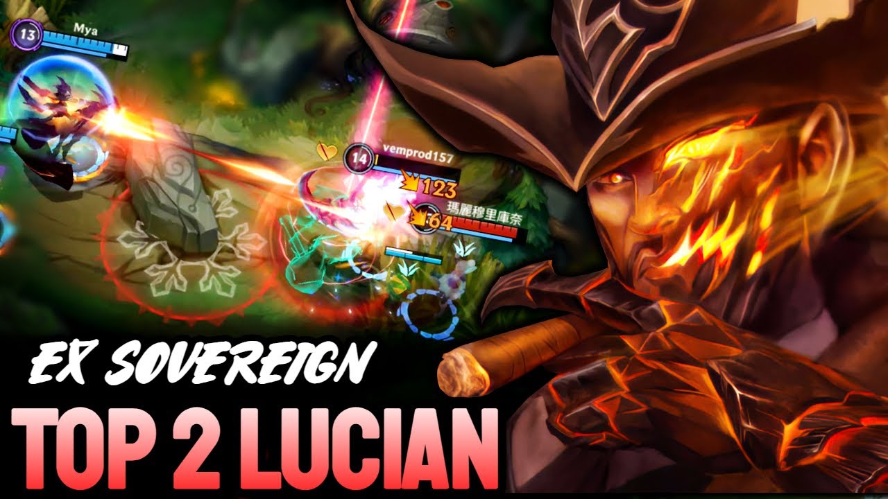 WILD RIFT LUCIAN - TOP 2 LUCIAN GAMEPLAY - EX SOVEREIGN RANKED - YouTube