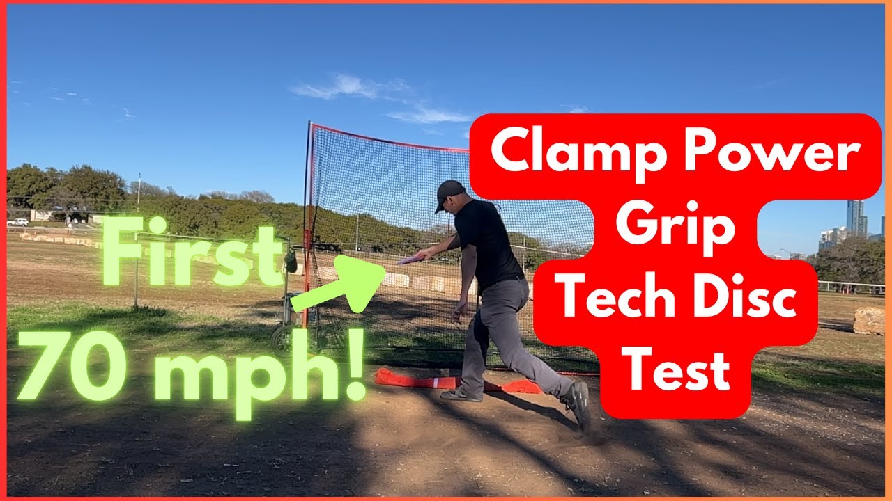 70.5 mph PR! - Clamp Power Grip Tech disc test #discgolf - YouTube