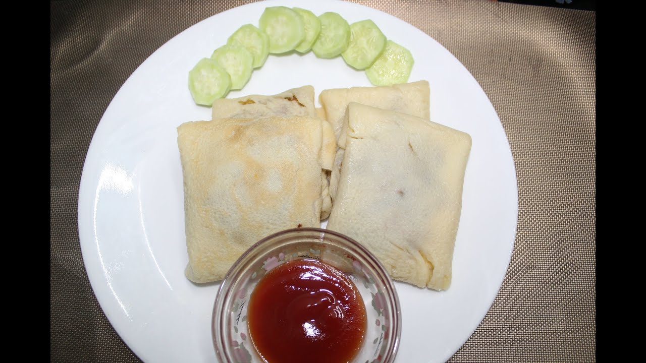 How to make creamy chicken crepe | Healthy tasty chicken crepe recipe ...