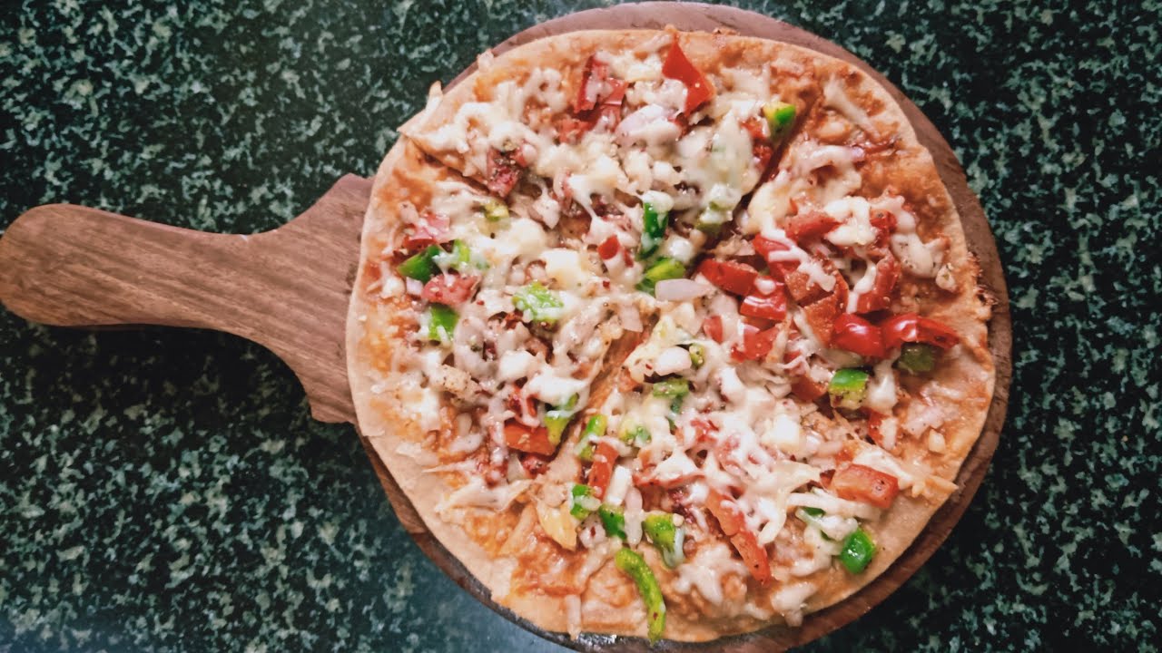 Chapati pizza recipe l Home Food - YouTube