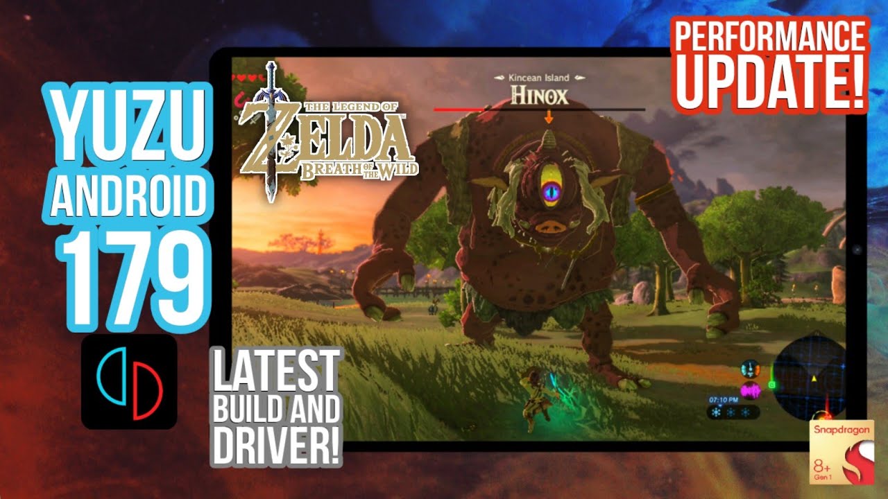 Zelda BOTW Android Yuzu Performance Update! 8+Gen1 - YouTube