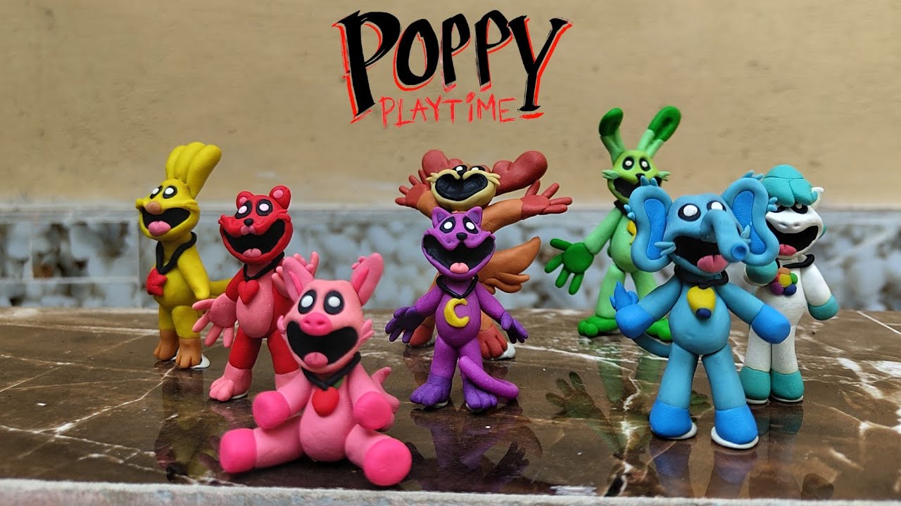 Sculpting Poppy Playtime Smiling Critters All Characters using Polymer ...