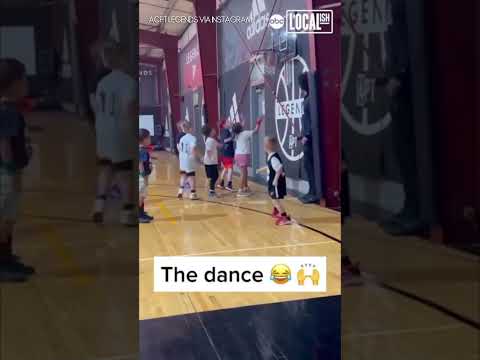 Little boy does adorable happy dance after scoring