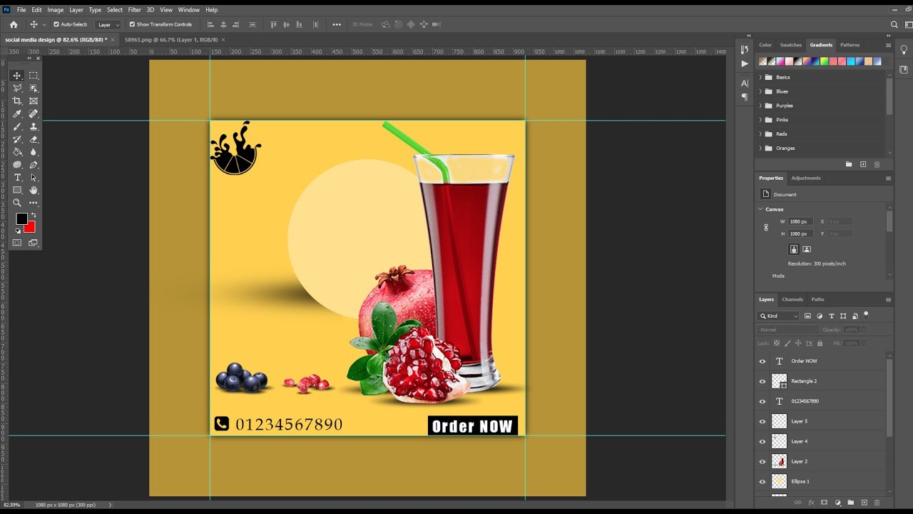 social media post very easy idea 2024 l how to make ad post an adobe ...