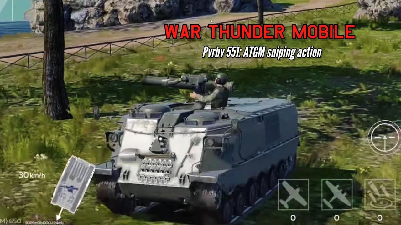 Pvrbv 551: ATGM sniping in Poland Map - War Thunder mobile - YouTube