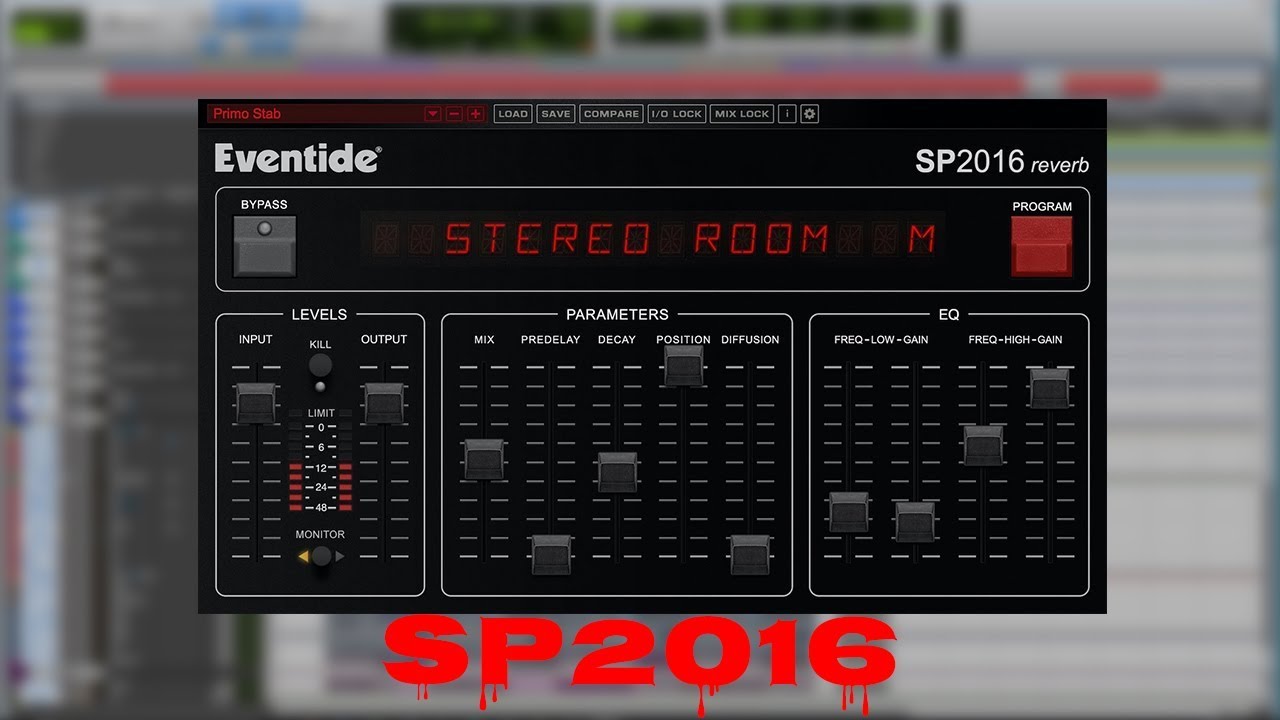 Eventide sp2016 reverb plug-in - YouTube