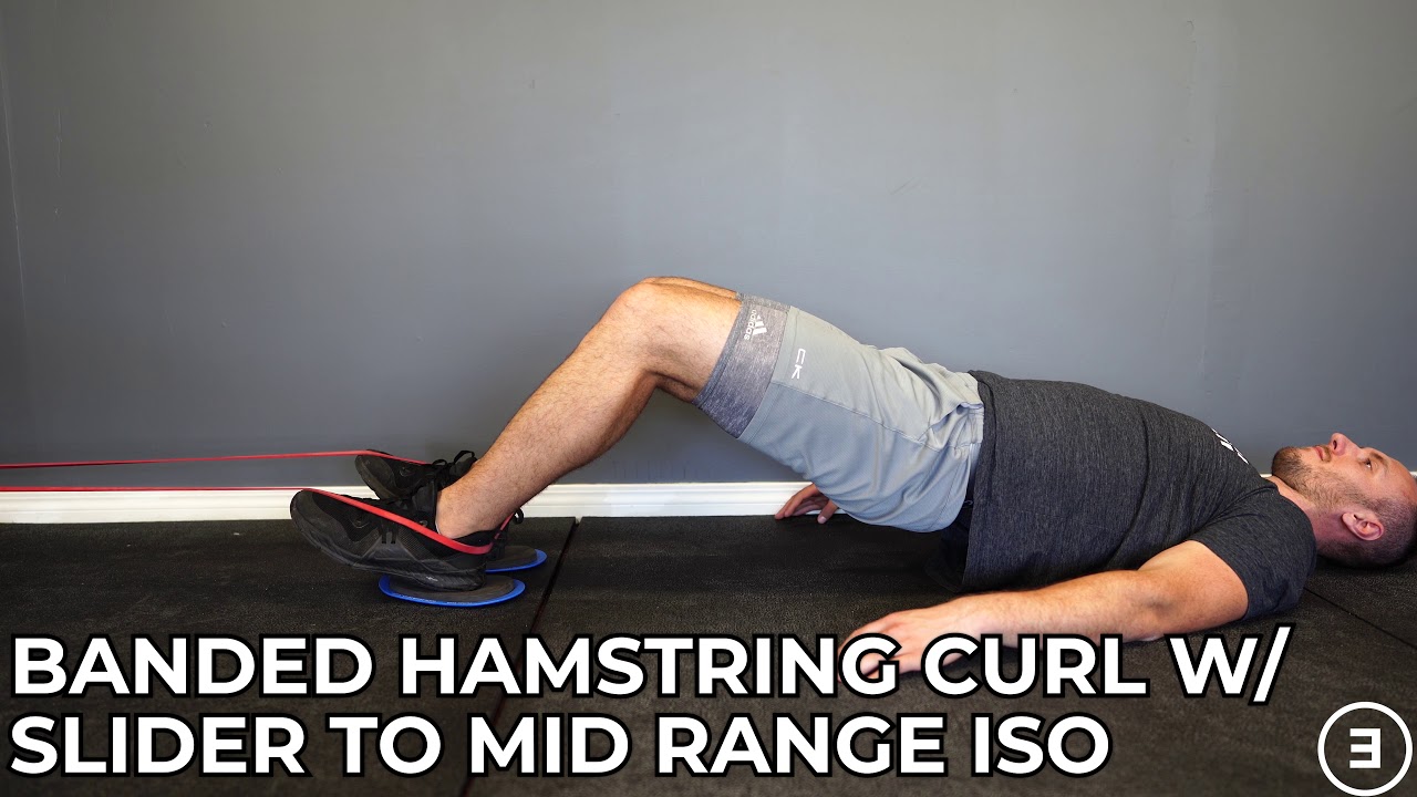 Banded Hamstring Curl with Sliders to Mid Range Iso - YouTube