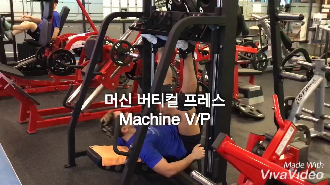 [운동백과 다니엘] 머신 버티컬 프레스 Machine Vertical Press - YouTube