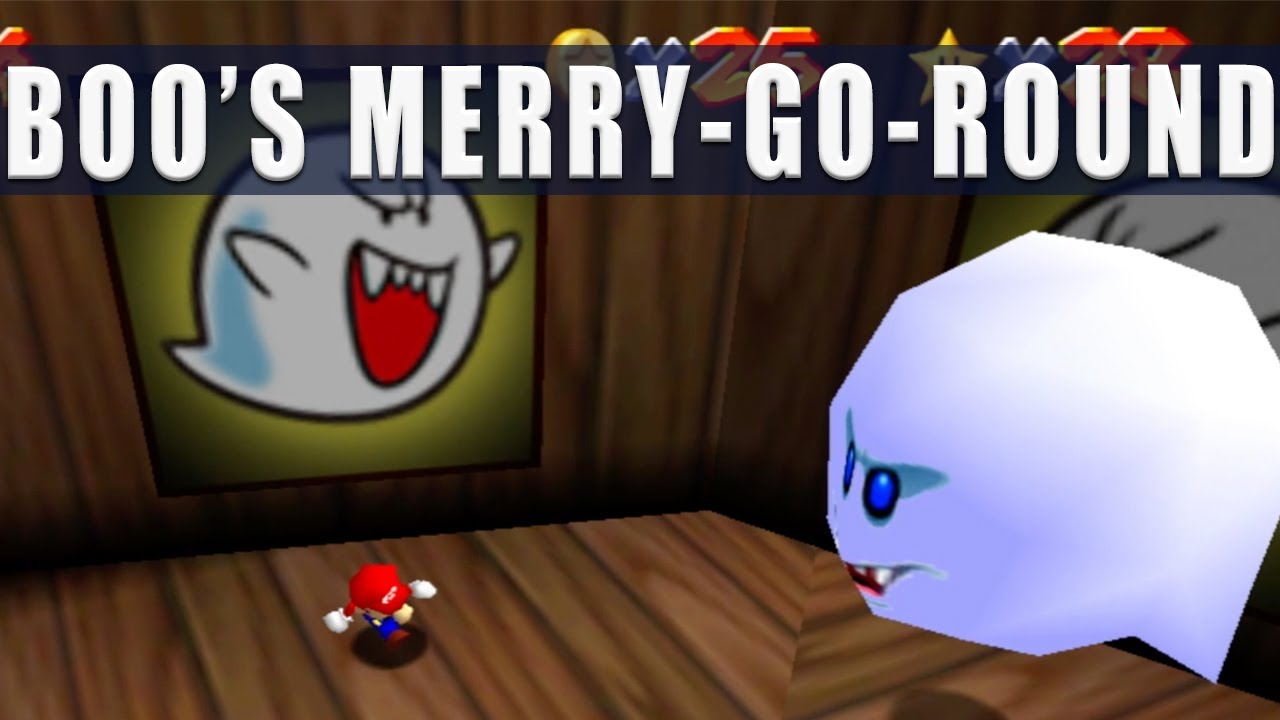 Super Mario 64 Switch Big Boos Merry Go Round Course 5 Star 2 Boo's ...