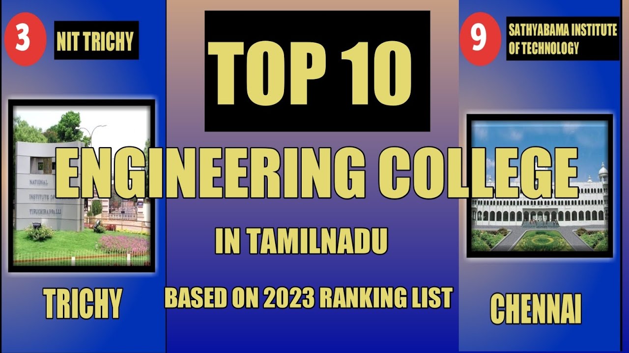 Top 10 best Engineering college in tamilnadu based on 2023 ranking ...