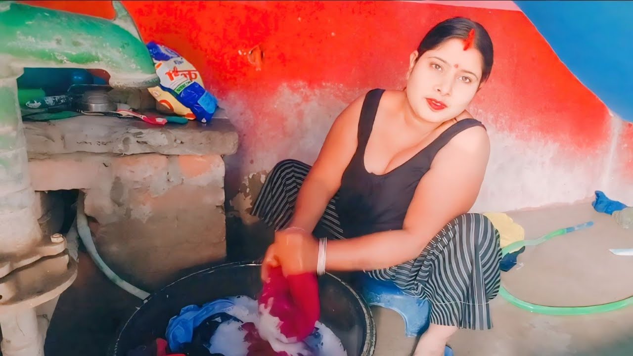village cloth washing vlog | dailyroutine|Cleaningvideo 🧼 - YouTube
