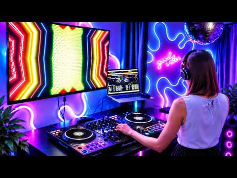 Ekranda Disko Işıkları Efekti | Colorful Party DJ Müzik Miksi ⚡