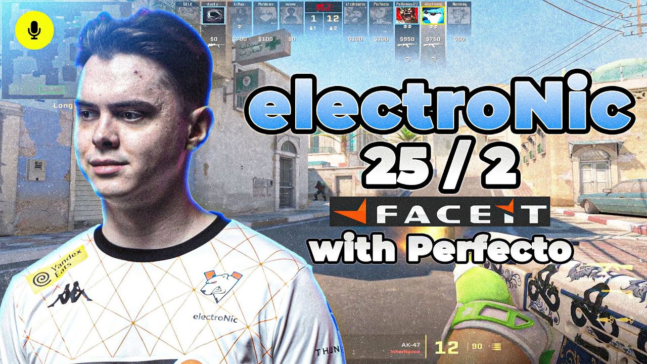 CS2 POV | electroNic Faceit Ranked with Perfecto (DUST2) 25-2 - YouTube