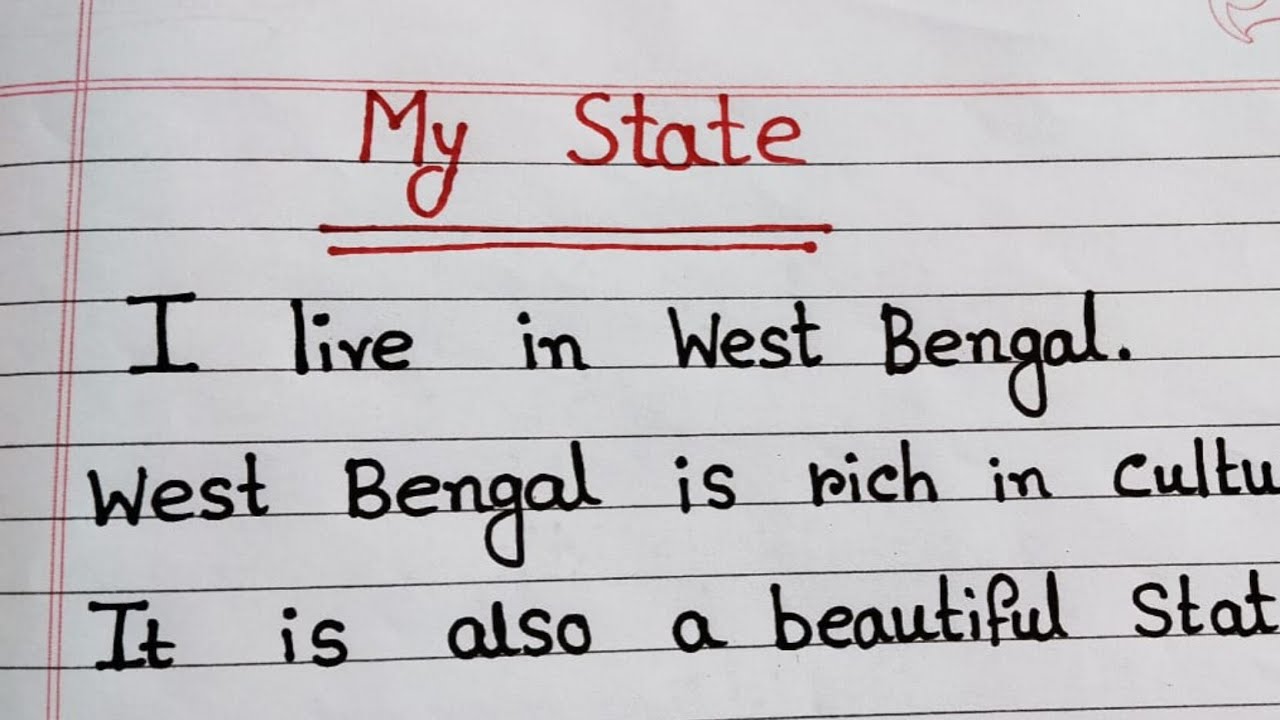 My State West Bengal essay in english // Essay on My State // Short ...