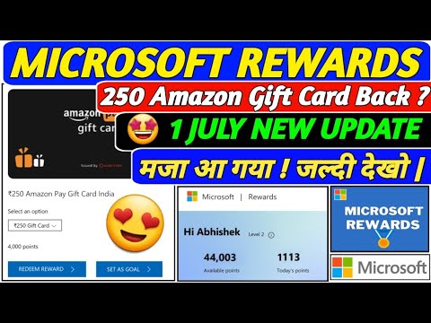 Microsoft Rewards New Update 1 July | Microsoft Rewards Amazon Gift ...