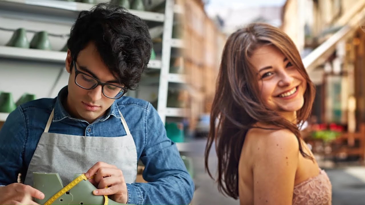 The shoemaker confessed his love to the girl, and she laughed, but ...