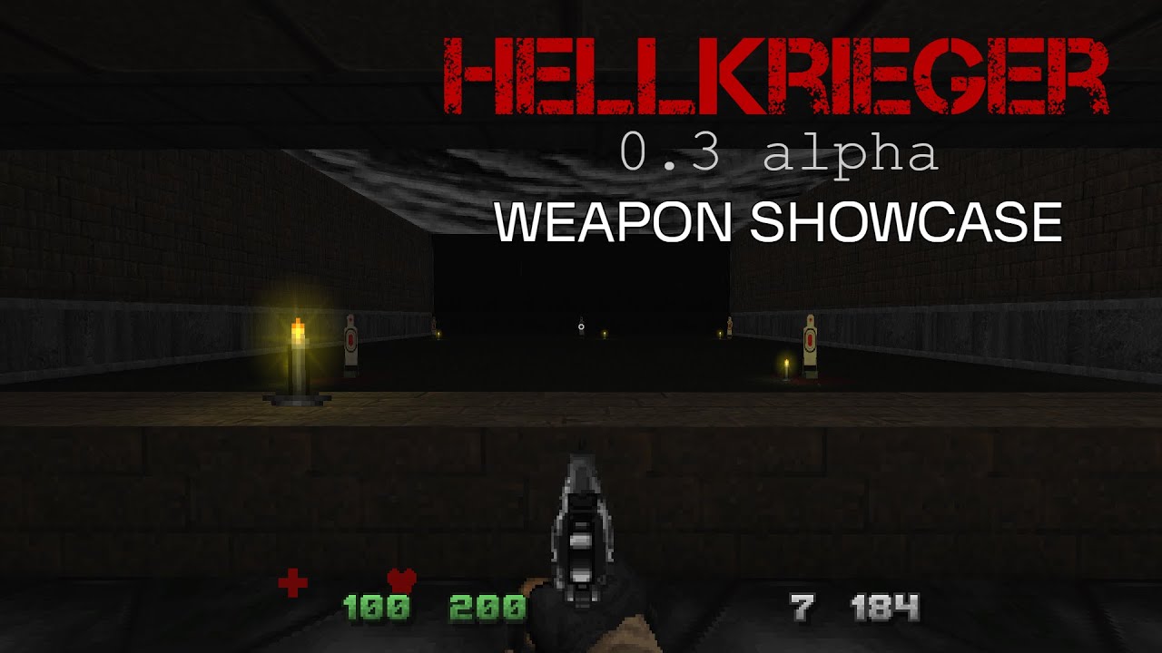 Doom mod weapon showcase: Hellkrieger v0.3 Alpha - YouTube