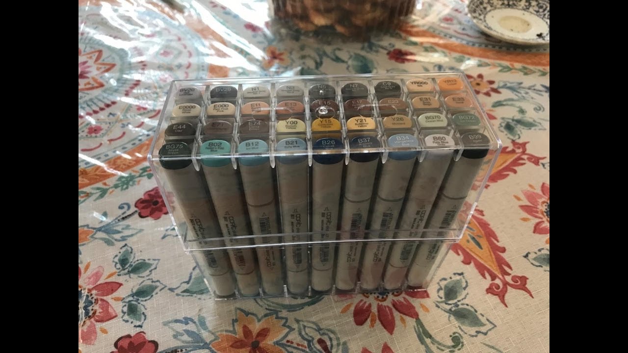 Copic Alcohol Sketch Marker Case, 36 Piece Amazon Review - YouTube