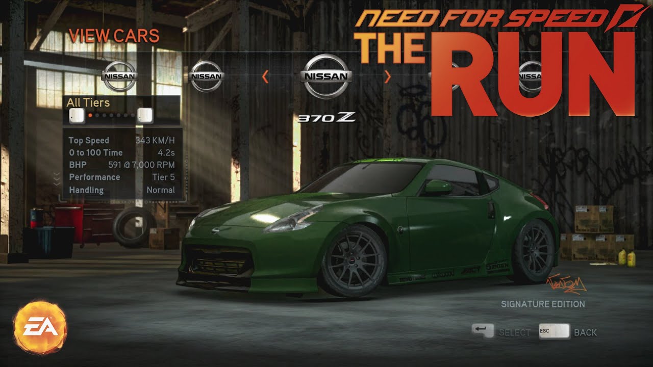 Need For Speed THE RUN _ ALL CARS - YouTube