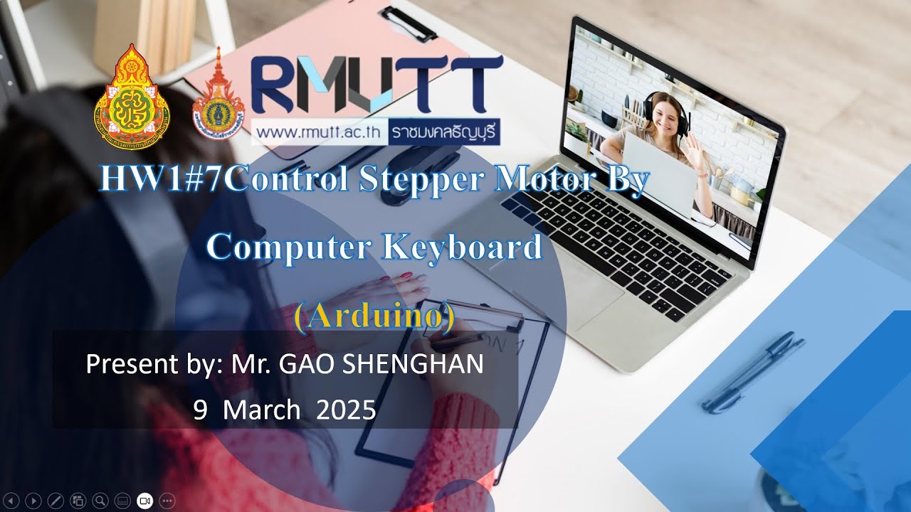 HW1#-NO.7-Control Stepper Motor By Computer Keyboard (Arduino) - YouTube