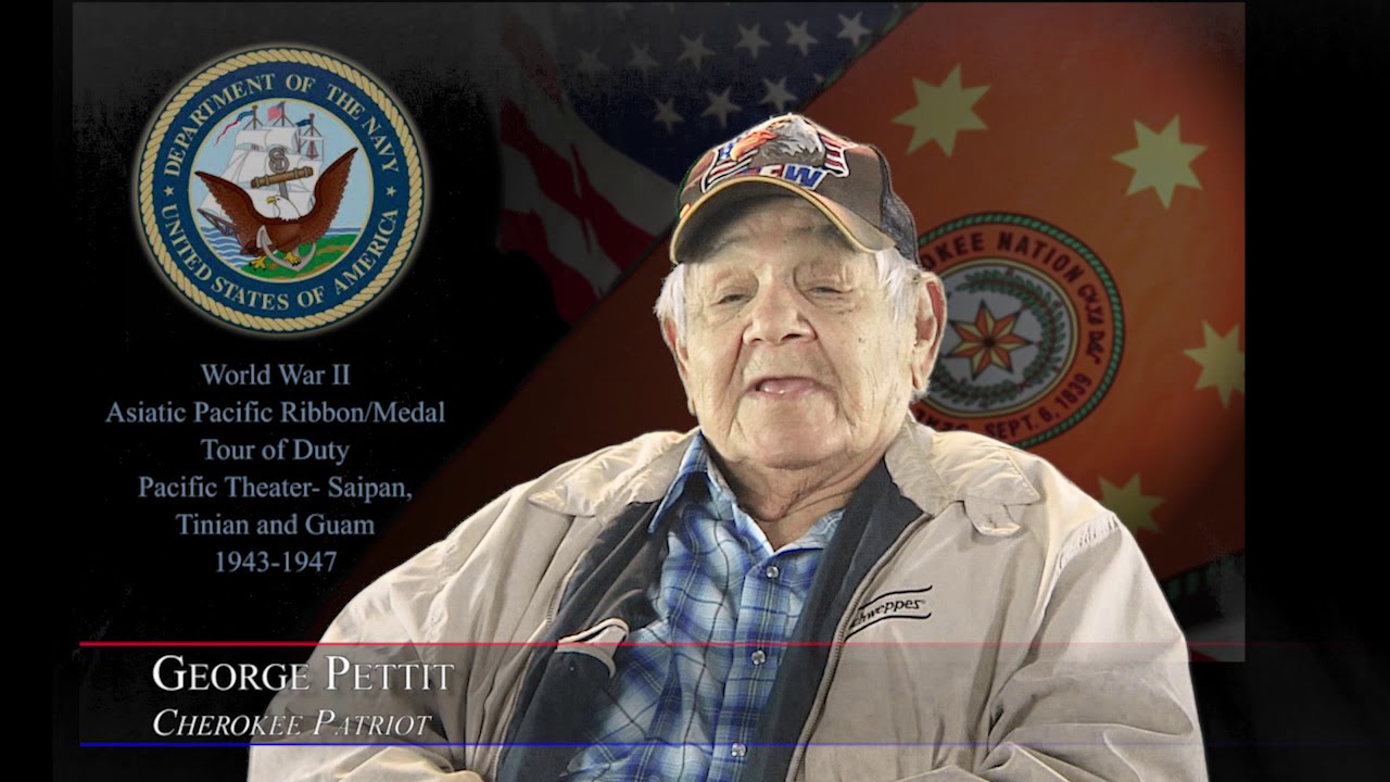 Cherokee Veteran George Pettit - YouTube