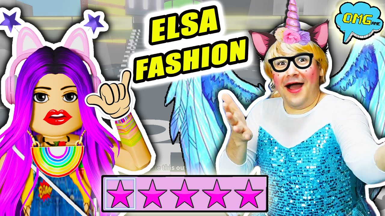 ELSA en FASHION FAMOUS de Roblox 💄 Desfile de moda con ElsaOMGame 👗 ...