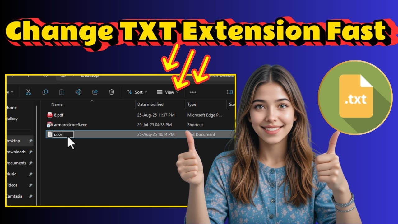 How To Change A Txt File Extension | Step-by-Step Guide (2025) - YouTube