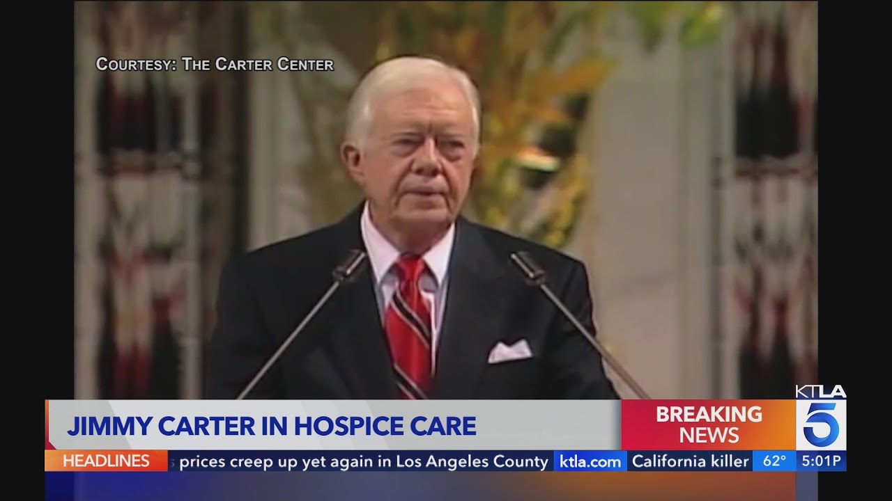 Jimmy Carter, 39th US president, enters hospice care at home - YouTube