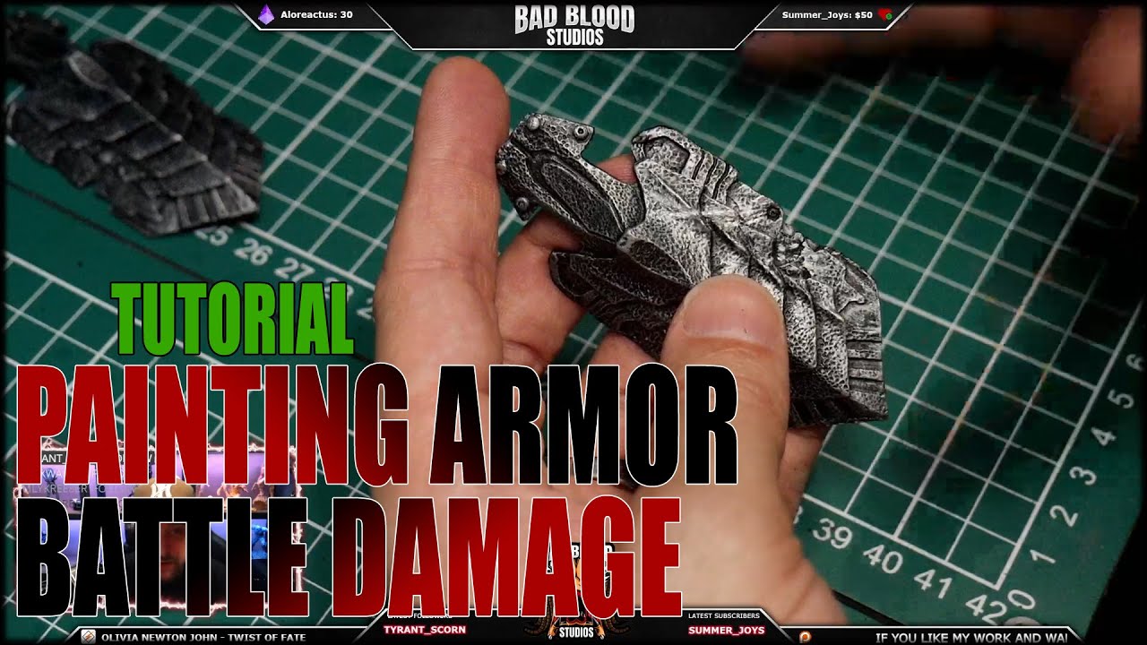 Tutorial - Metal Armor Battle Damage - Painting Metal Effects - YouTube