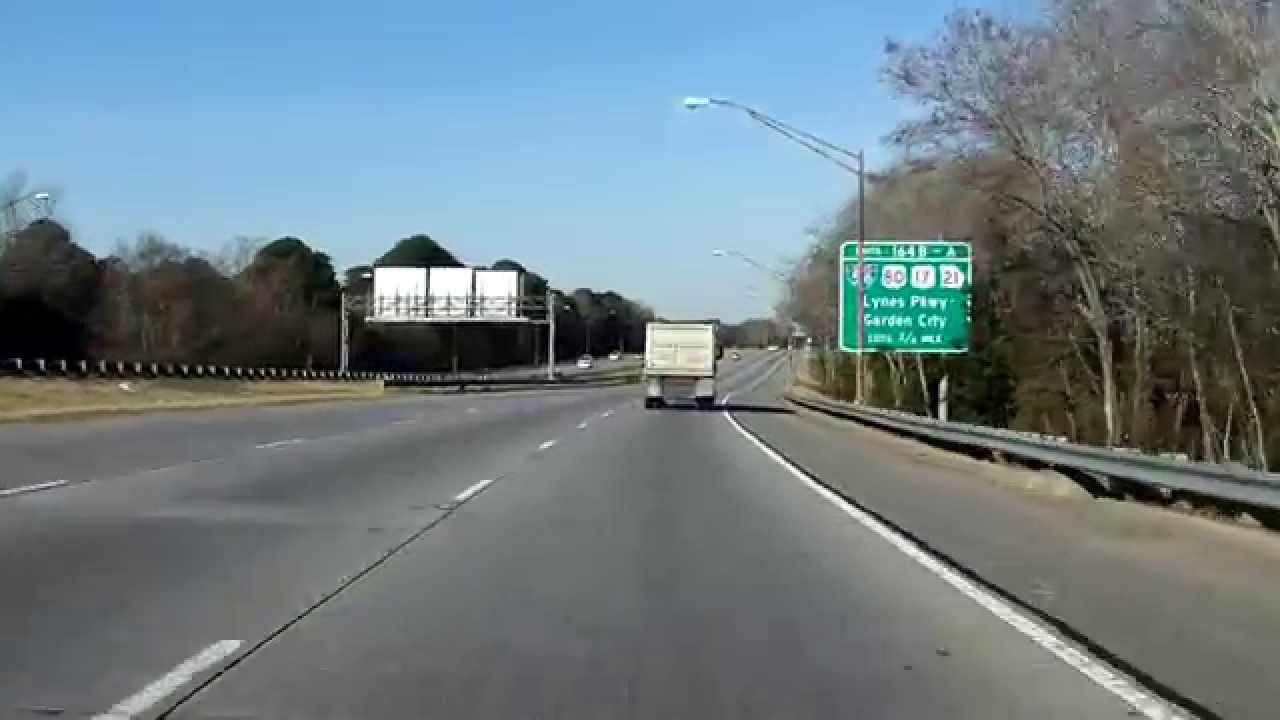 Interstate 16 (Exits 167 to 164) westbound - YouTube