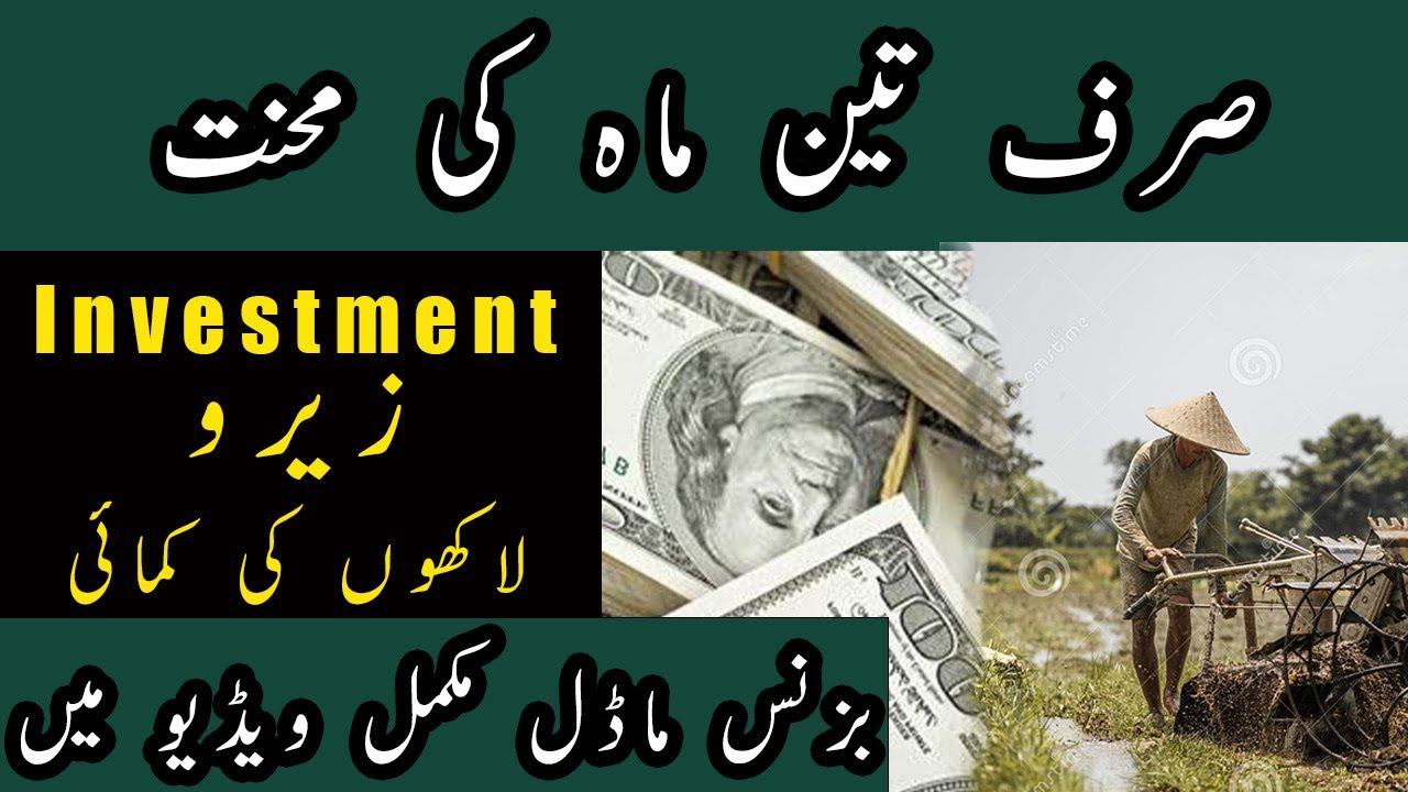 Just three months of hard work. Investment Zero and earning millions ...