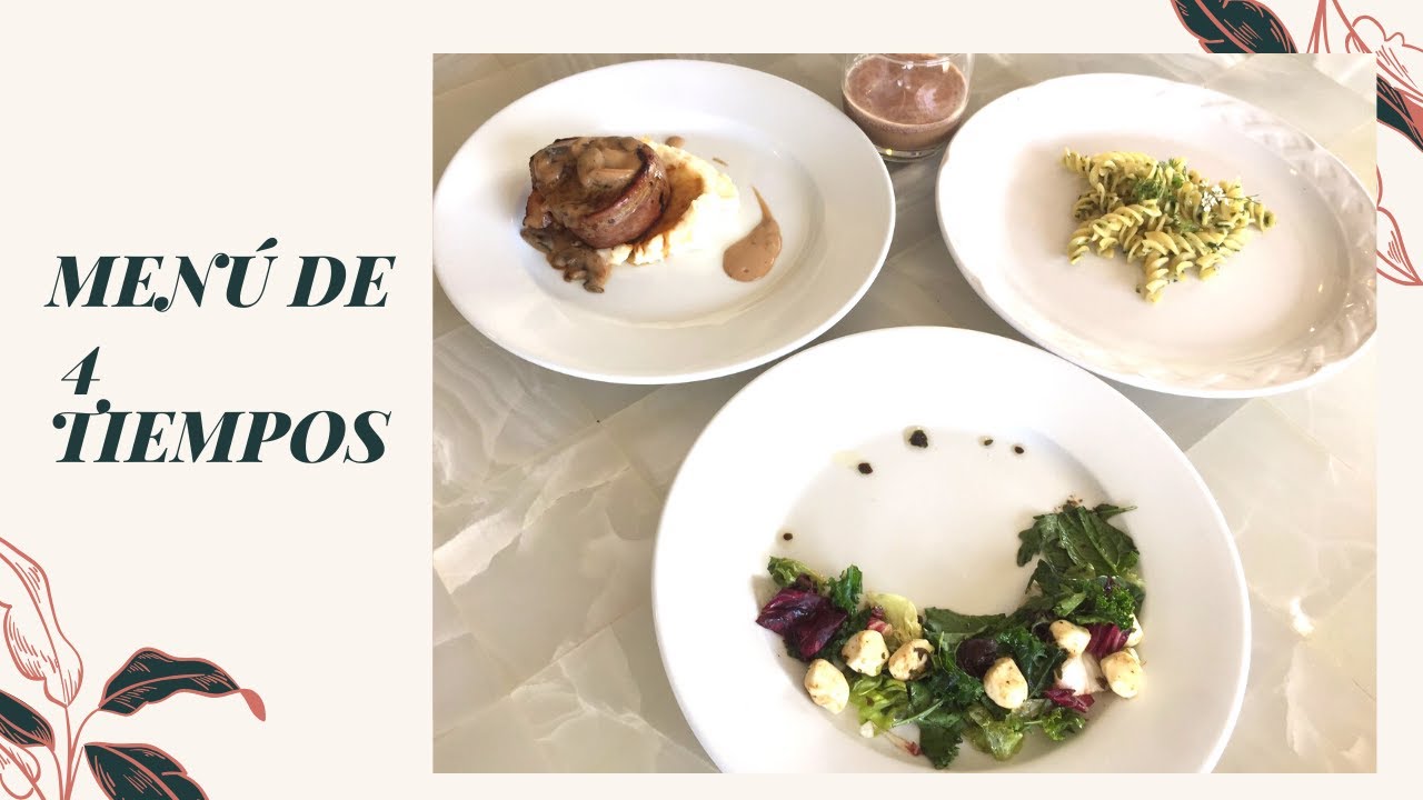 Exquisito menú de 4 tiempos | Con Andy - YouTube
