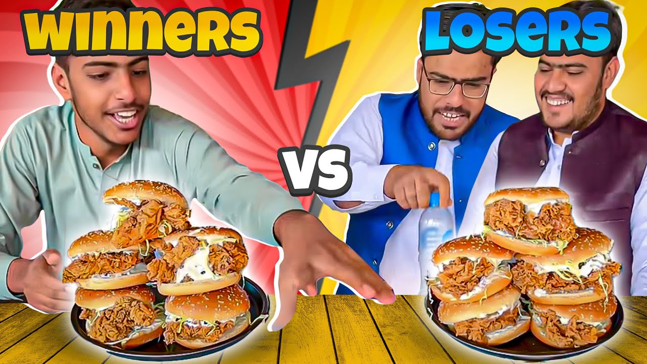 Champions vs Loser | zinger Burger Swap Challenge - YouTube