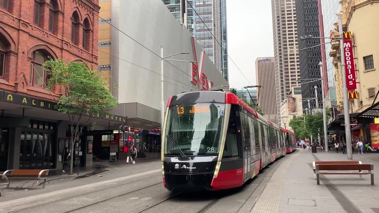 2190ST Transport Vlog 575: [Transdev Sydney Light Rail] Town Hall Light ...