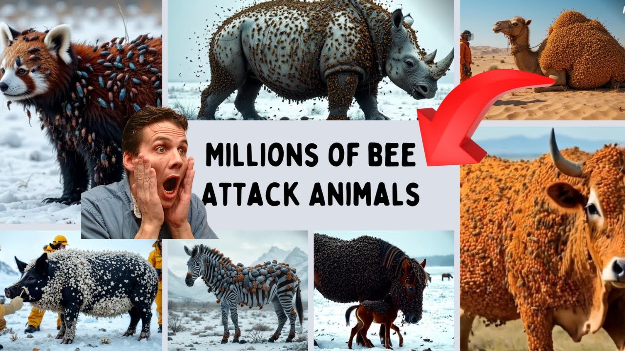 Millions of bee Attack Animals | WITNESS The Fiercest Bee Attacks on ...