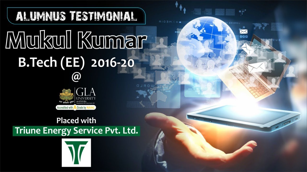 Alumni Testimonial | Mukul Kumar | Placed in Triune Energy Service Ltd ...