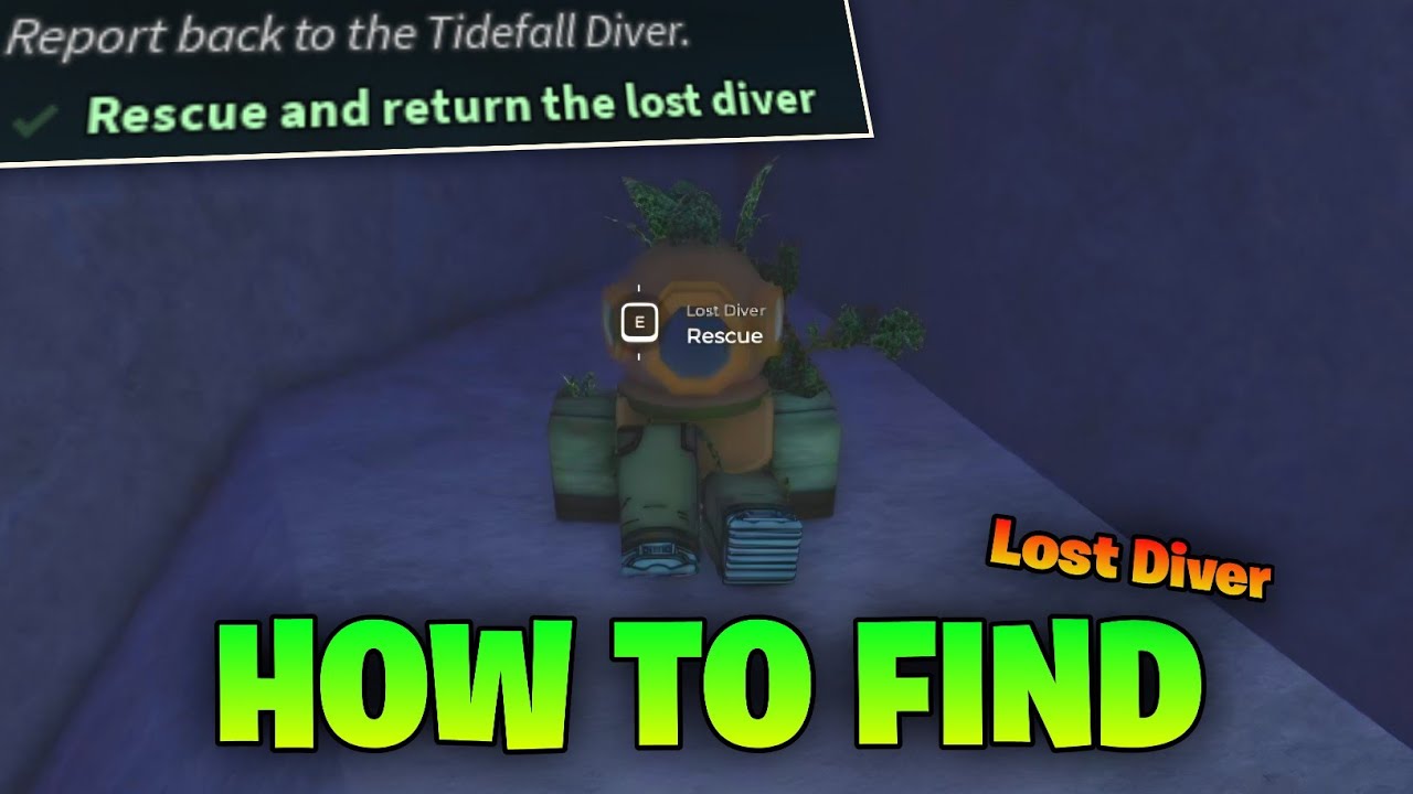 How to Find LOST DIVER in Fisch - Tidefall Update - YouTube
