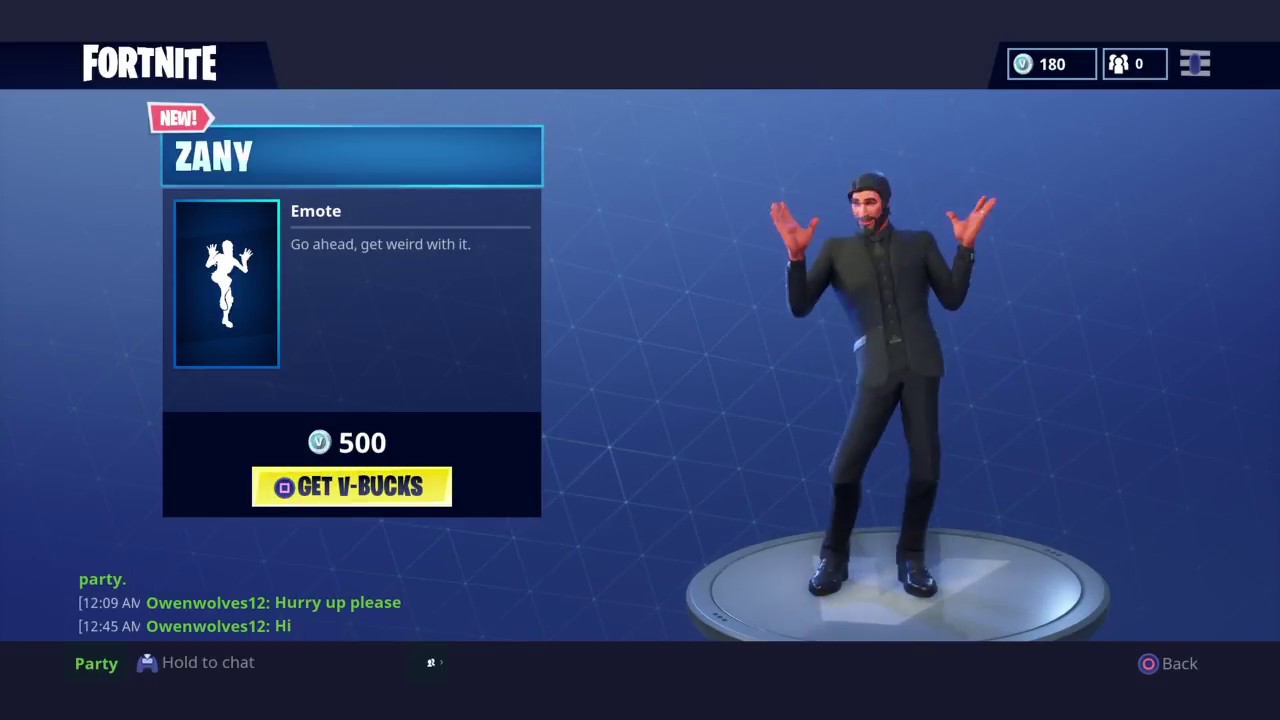 "NEW ZANY" Emote Dance Showcased With John wick| Fortnite Season 4 ...