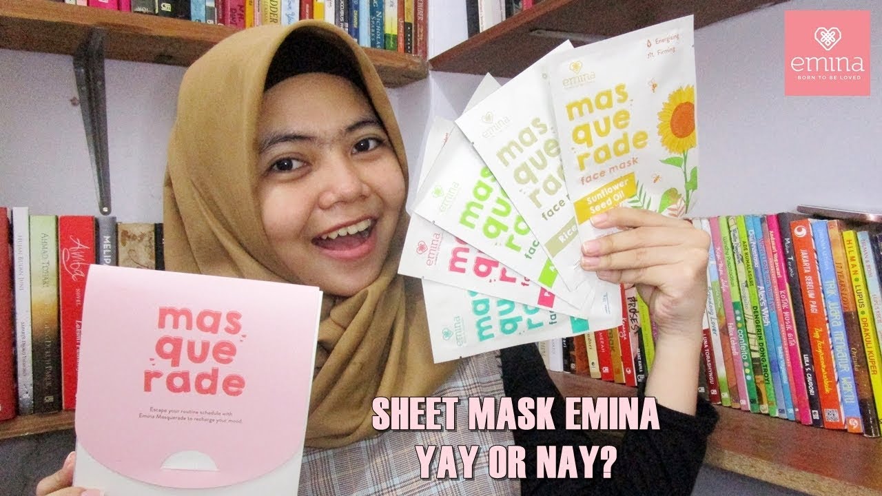 First Impression Emina Masquerade Sheet Mask | zahrasalsa - YouTube