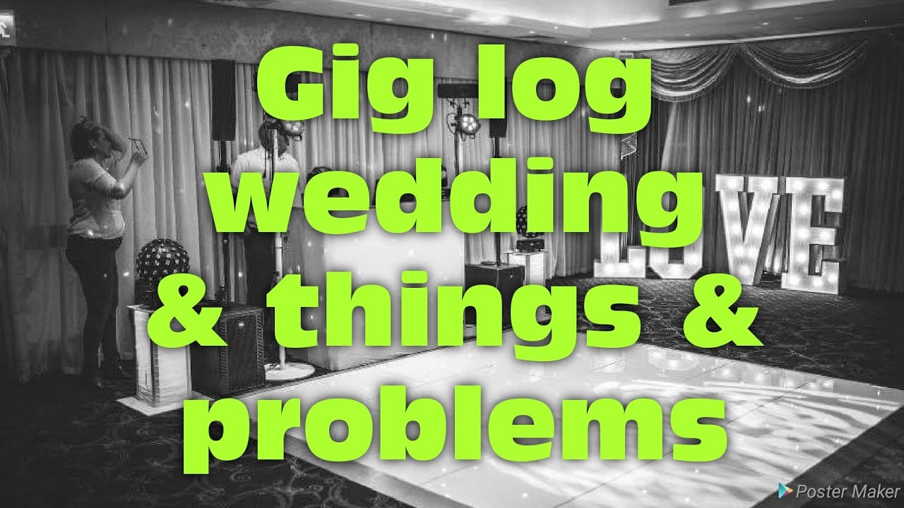 Gig log.... a wedding and things - YouTube