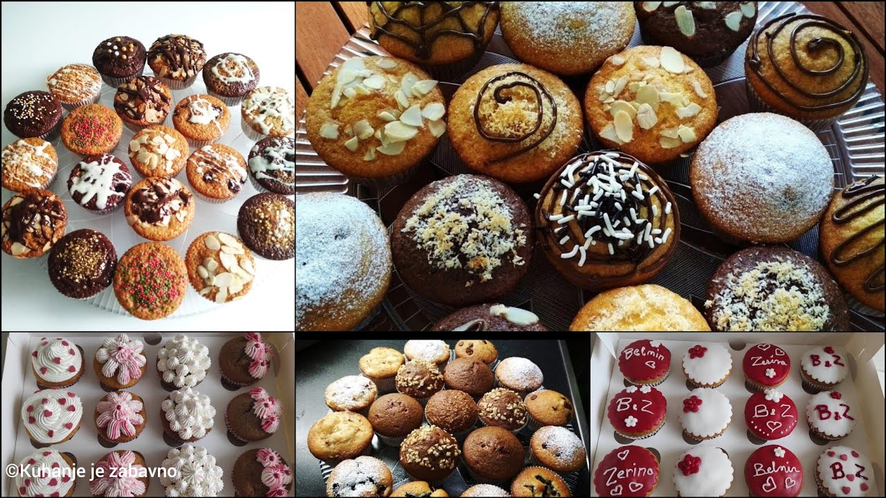 Recept za sočne Mafine - MUFFINS - Mafini #5 - YouTube