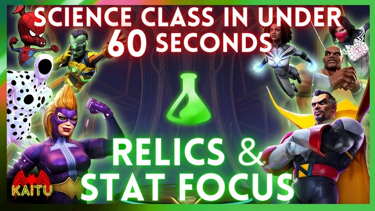 BEST STAT FOCUS AND RELICS FOR ALL SCIENCE CHAMPIONS IN UNDER 60 ...