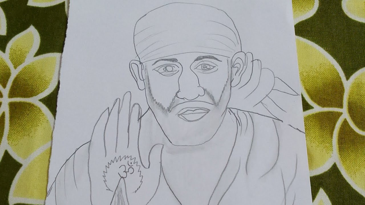 Sai Baba Drawing / Easy Pencil Drawing of God Shirdi Sai Baba - YouTube